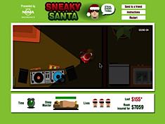 SNEAKY SANTA online spiel | POMU Spiele